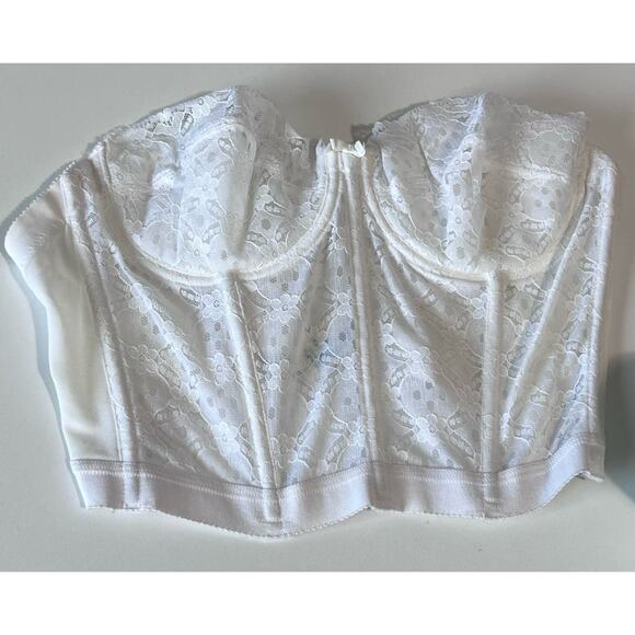 Sears | Intimates & Sleepwear | Vintage Sears White Lace Corset Bustier ...